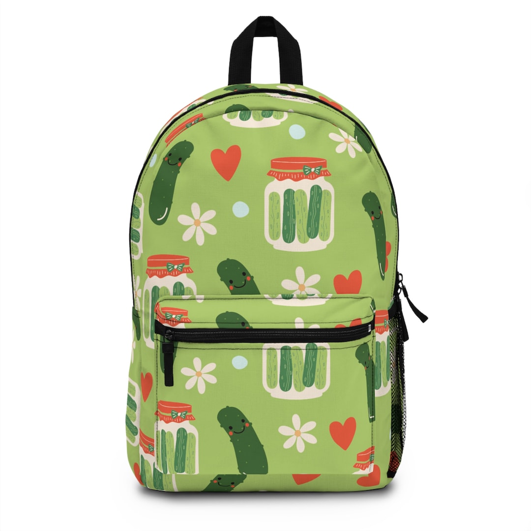 Kawaii Pickles Backpack, Pickle Jars Bookbag, Gift for Pickle Lover ...