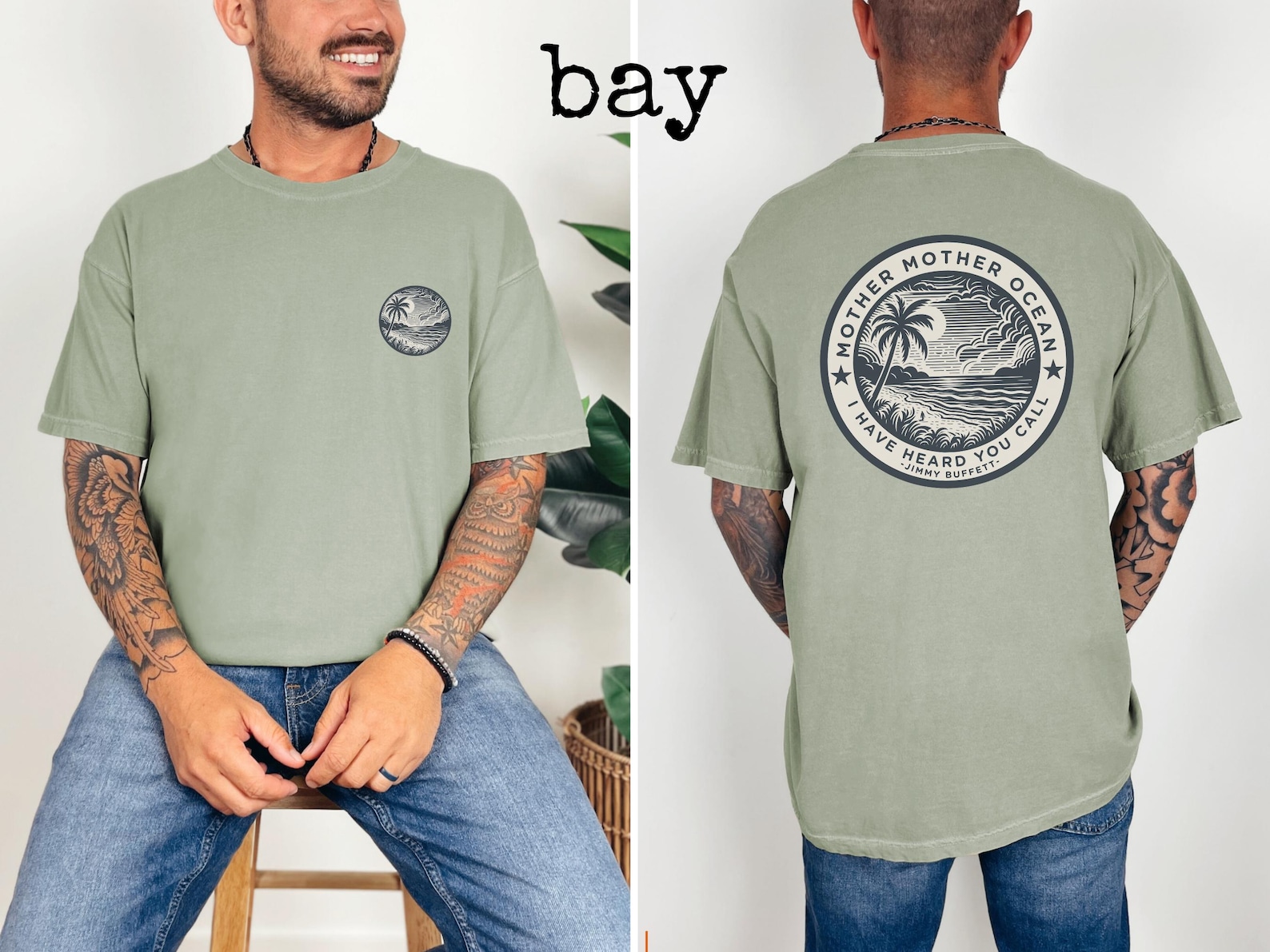 Mother Ocean Jimmy Buffett Lyrics Comfort Colors Unisex Graphic Tee ...