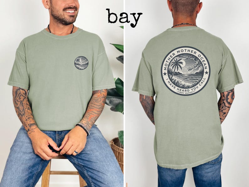 Mother Ocean Jimmy Buffett Lyrics Comfort Colors Unisex Graphic Tee ...