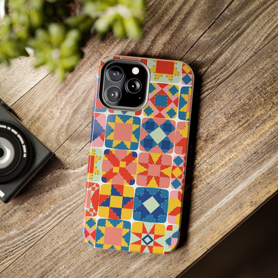 Vintage Quilts Tough iPhone Case, Cute Quilting Phone Cover, Gift for ...