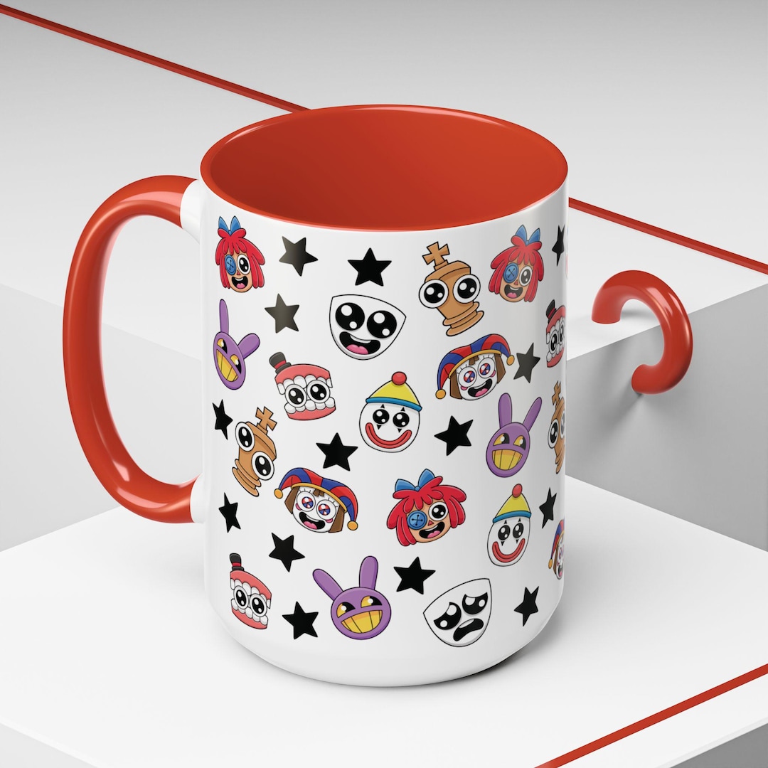 Amazing Digital Circus Inspired Coffee Mug, Netflix Series Cartoon ...