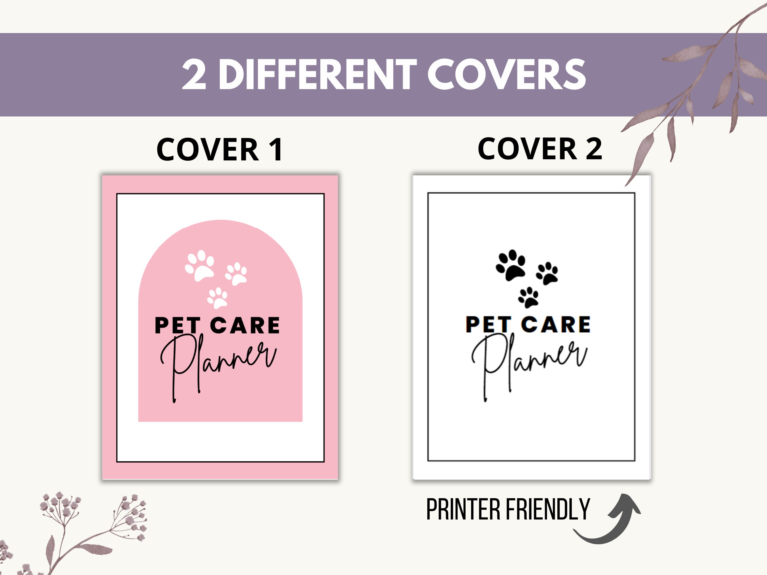 Pet Planner Printable, Dog Planner, Digital Pet Care Printable, Pet ...