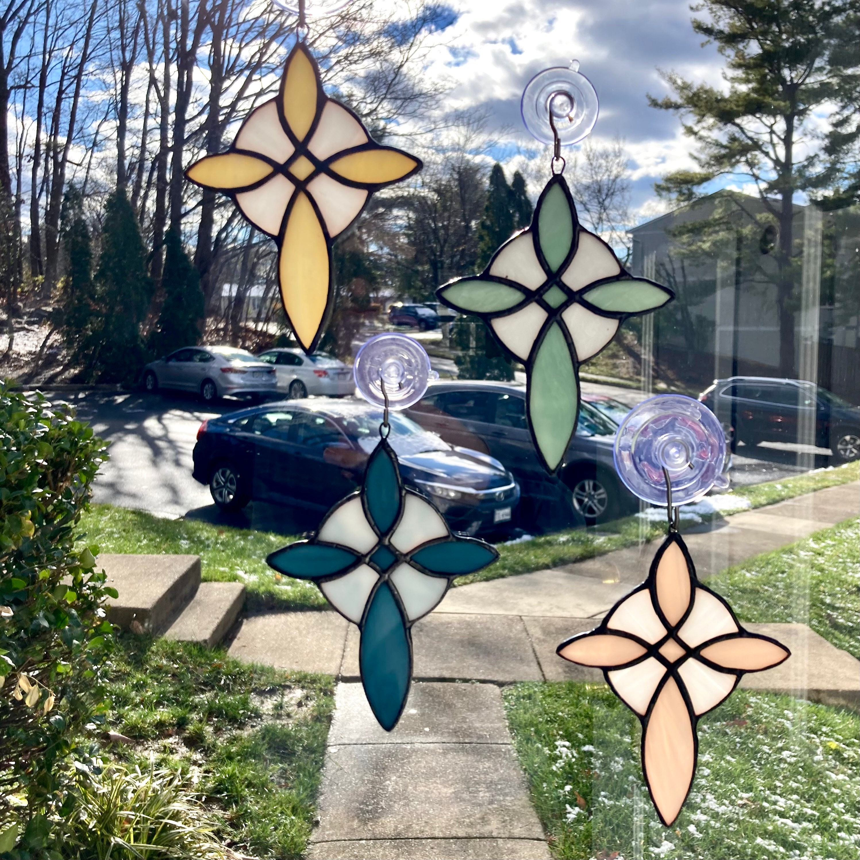 Custom Stained Glass Cross - Etsy