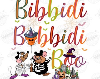 Svg Png Bibbidi Bobbidi Boo Pumpkin Mickey Halloween - Etsy