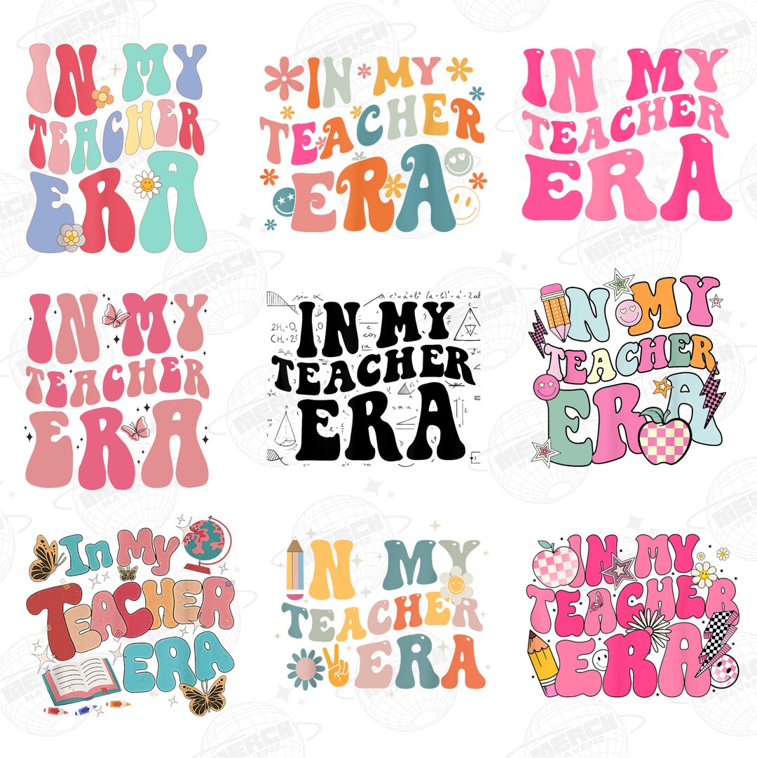 In My Teacher Era Png Png Bundle Teacher Era Png Best - Etsy Australia