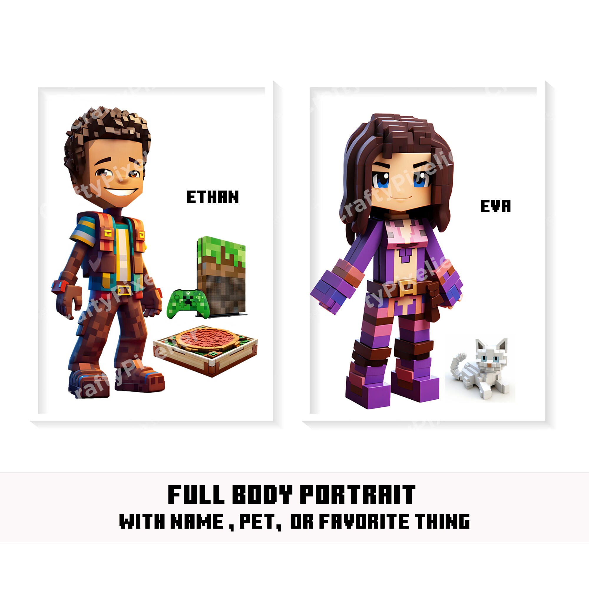 Transform Your Picture Into a Full-body Minecraft-style Portrait ...