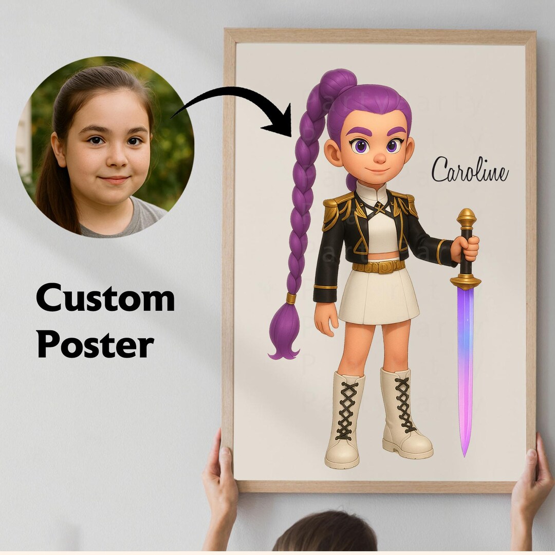 Customized Poster K-pop Demon Hunters Lumi Style | Receive Within a Day ...