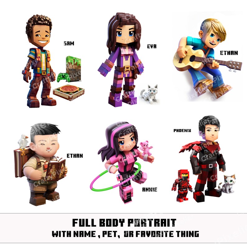 Transform Your Picture Into a Full-body Minecraft-style Portrait ...