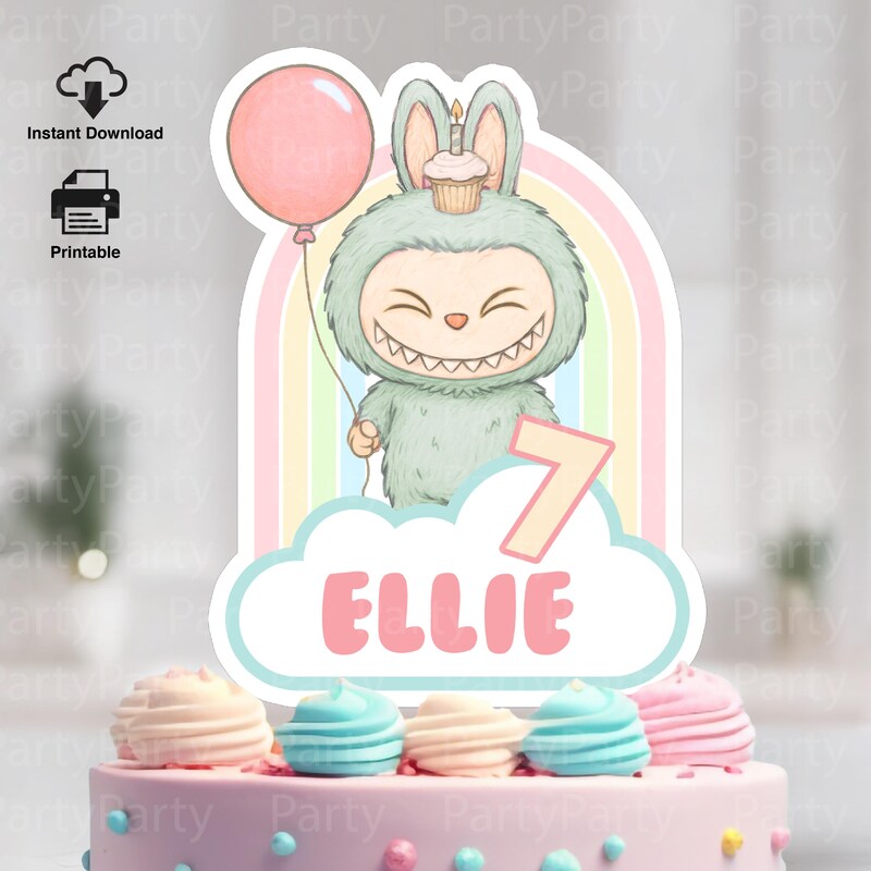 Labubu Cake Toppers - Etsy