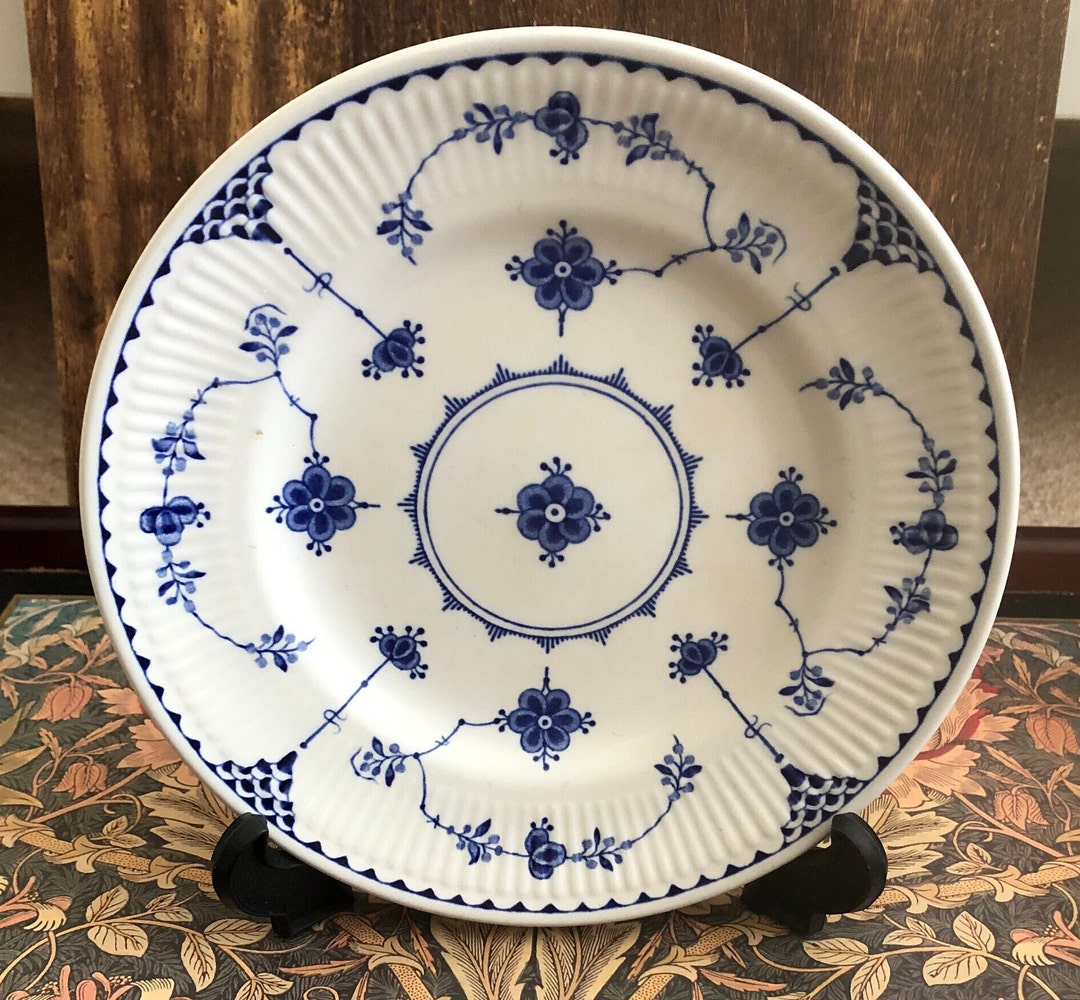 Masons Denmark Pattern Blue White 2 Side Tea Plates 17cm Diameter ...