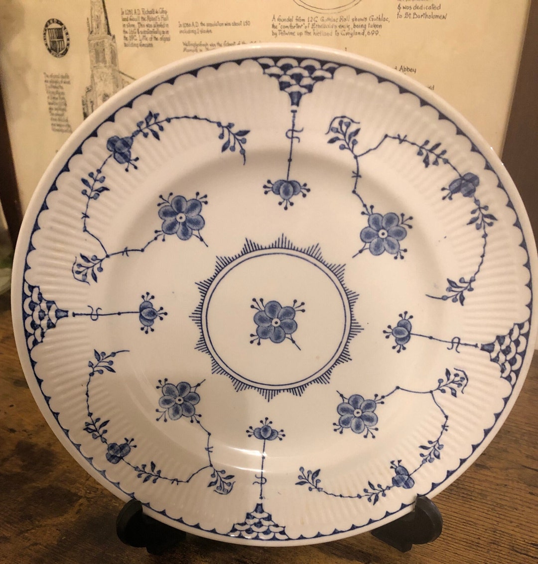 Furnivals Limited Denmark Pattern Floral Blue 8 Inch Salad Plate - Etsy