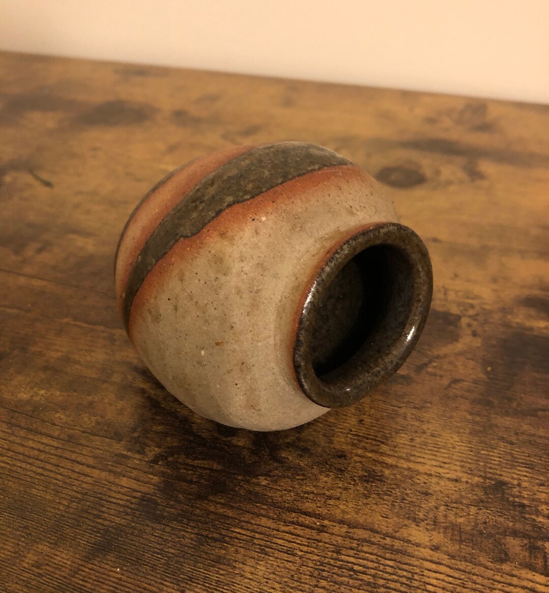 Graham Fern Salt Pig, Porthleven Pottery, Soda Fired Contrasting ...