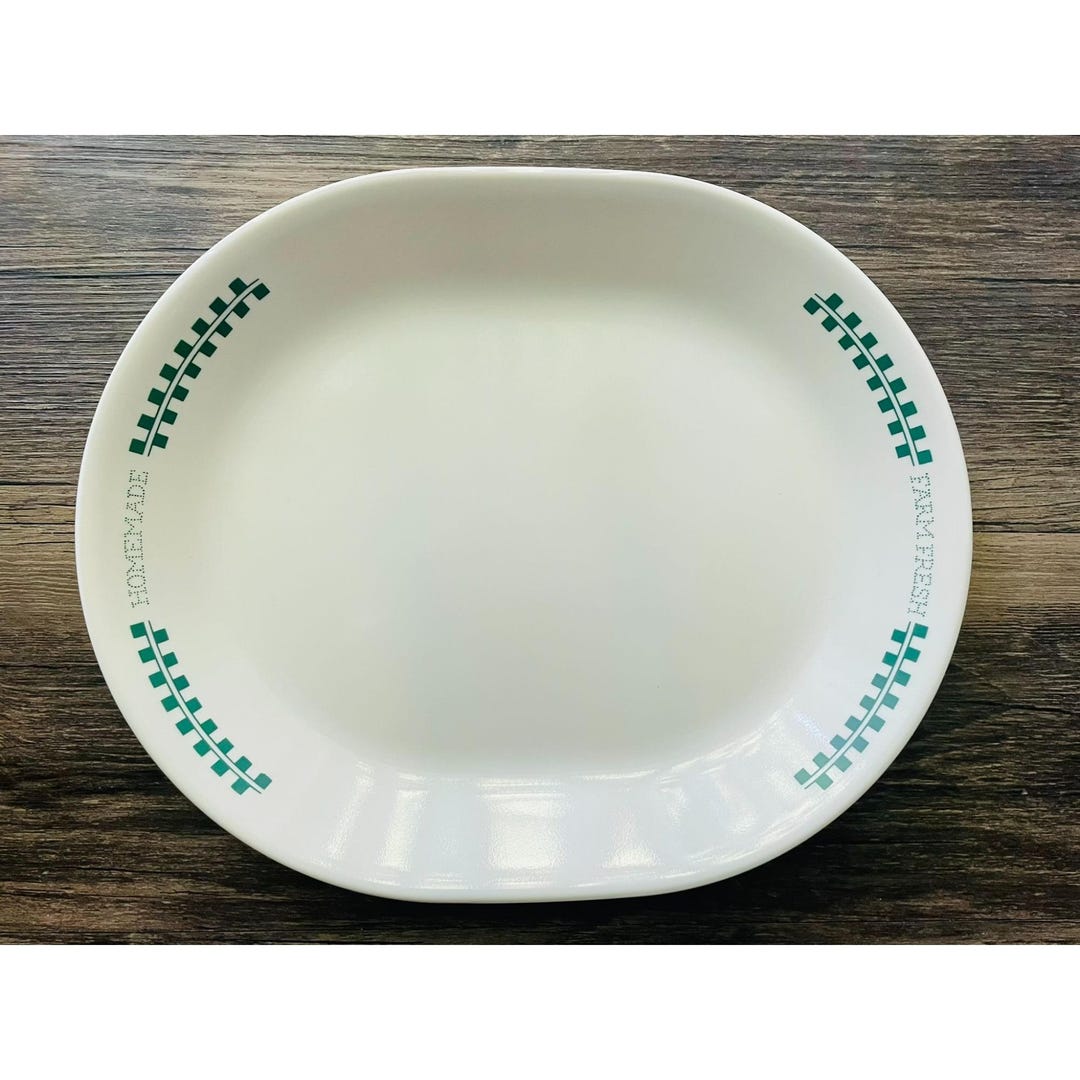 Vintage 1990s Corning Oval Platter 12x10 Corelle Farm Fresh - Etsy