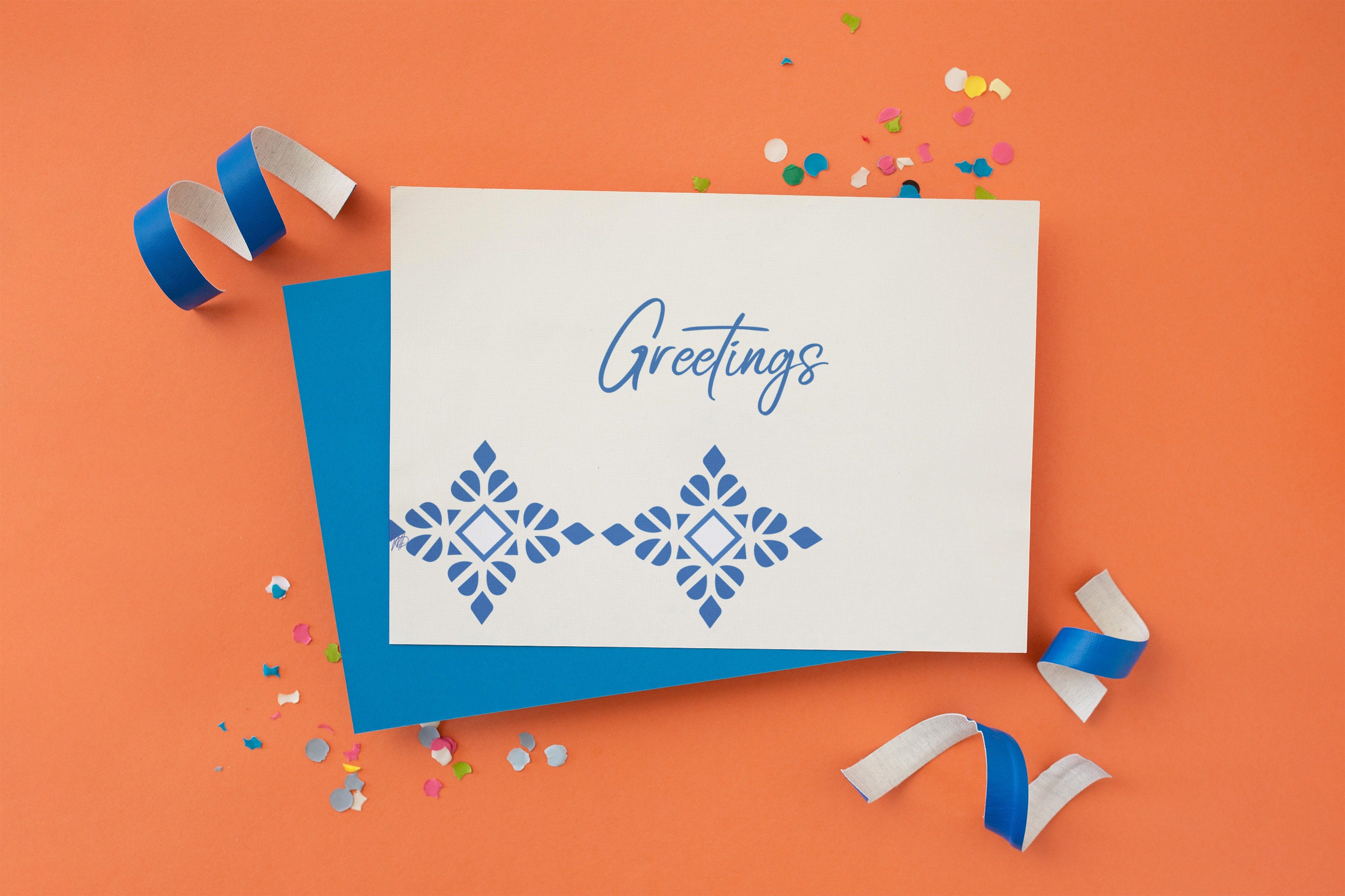 4 Printable Digital Cards Flat Note Cards, Postcard Size Birthday ...