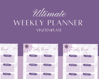 Printable A4 Sized Weekly Planner Digital Download Weekly - Etsy