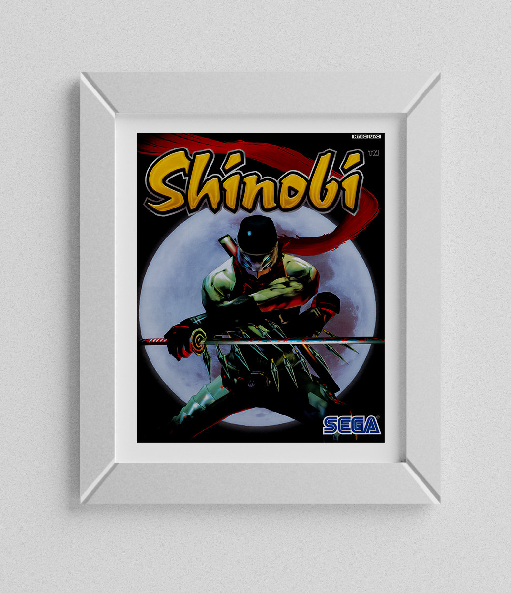 Legendary Shinobi Sega Classic Game Box Cover Posters 2 Pieces - Etsy