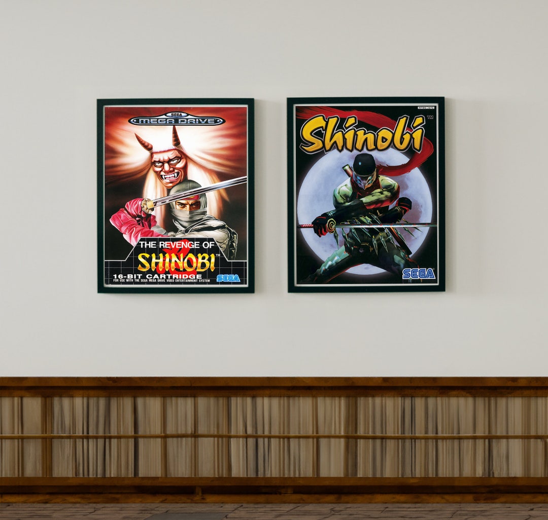 Legendary Shinobi Sega - Classic Game Box Cover Posters (2 Pieces) - Etsy