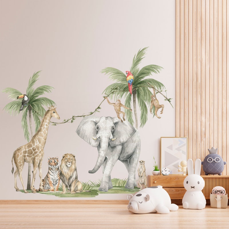 Safari Wall Decal - Etsy