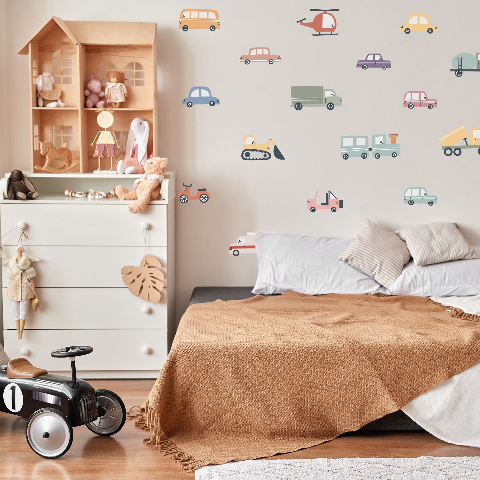 Kids Transport Wall Decal, Vehicle Wall Sticker, Transportation Wall ...