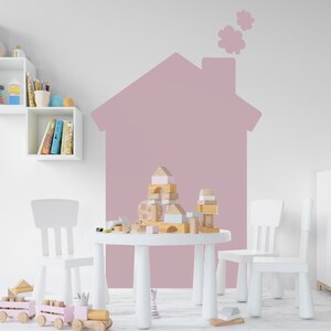 Girl House Wall Decal, Kids House Wall Decal, Kids Playroom Wall Decal ...