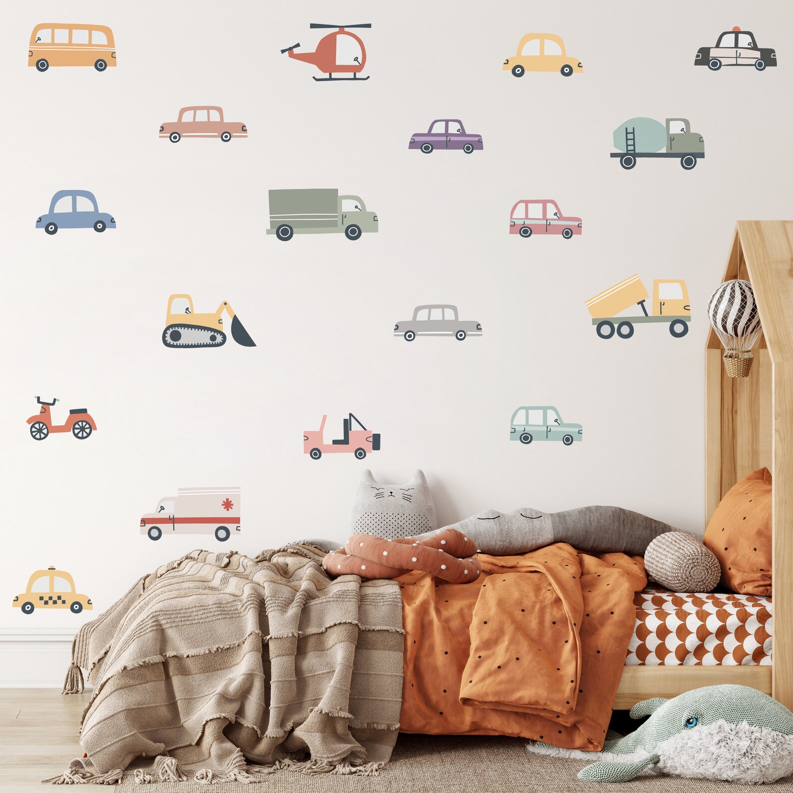 Kids Transport Wall Decal, Vehicle Wall Sticker, Transportation Wall ...