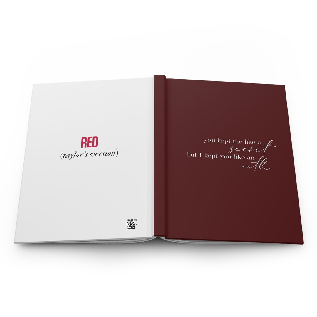 Taylor Swift Red All Too Well Notebook Taylor Swift Lyric Notebook - Etsy