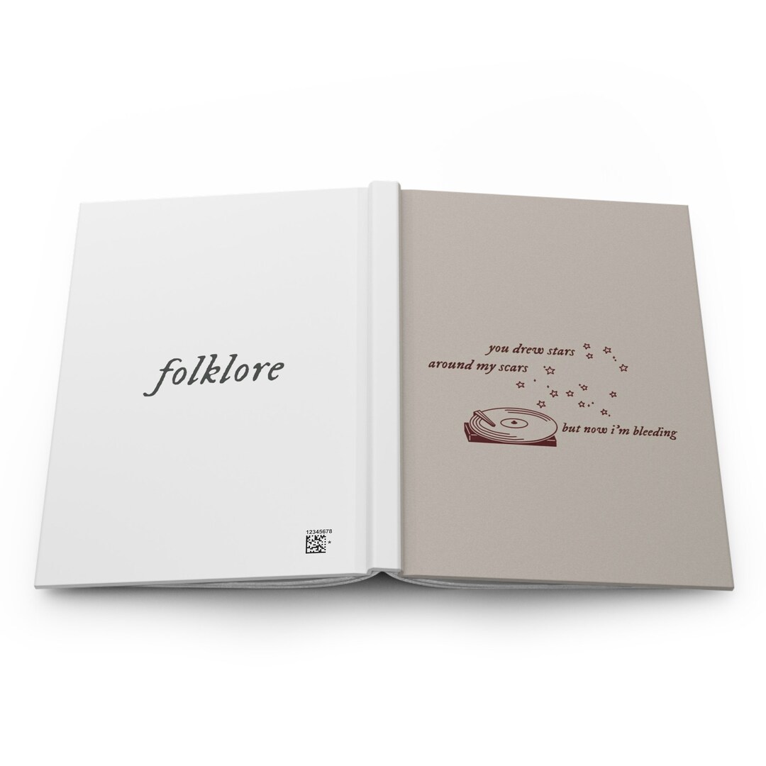 Taylor Swift Cardigan Folklore Notebook Taylor Swift Lyric Notebook - Etsy