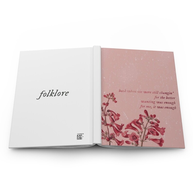 Taylor Swift August Folklore Notebook Taylor Swift Lyric Notebook - Etsy