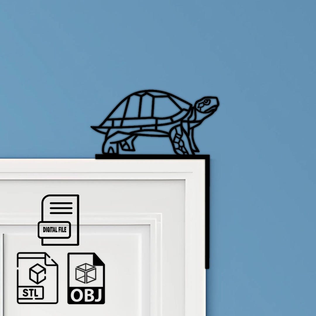 Turtle Door Corner Decor, STL File, Digital Download, 3D Print, All ...