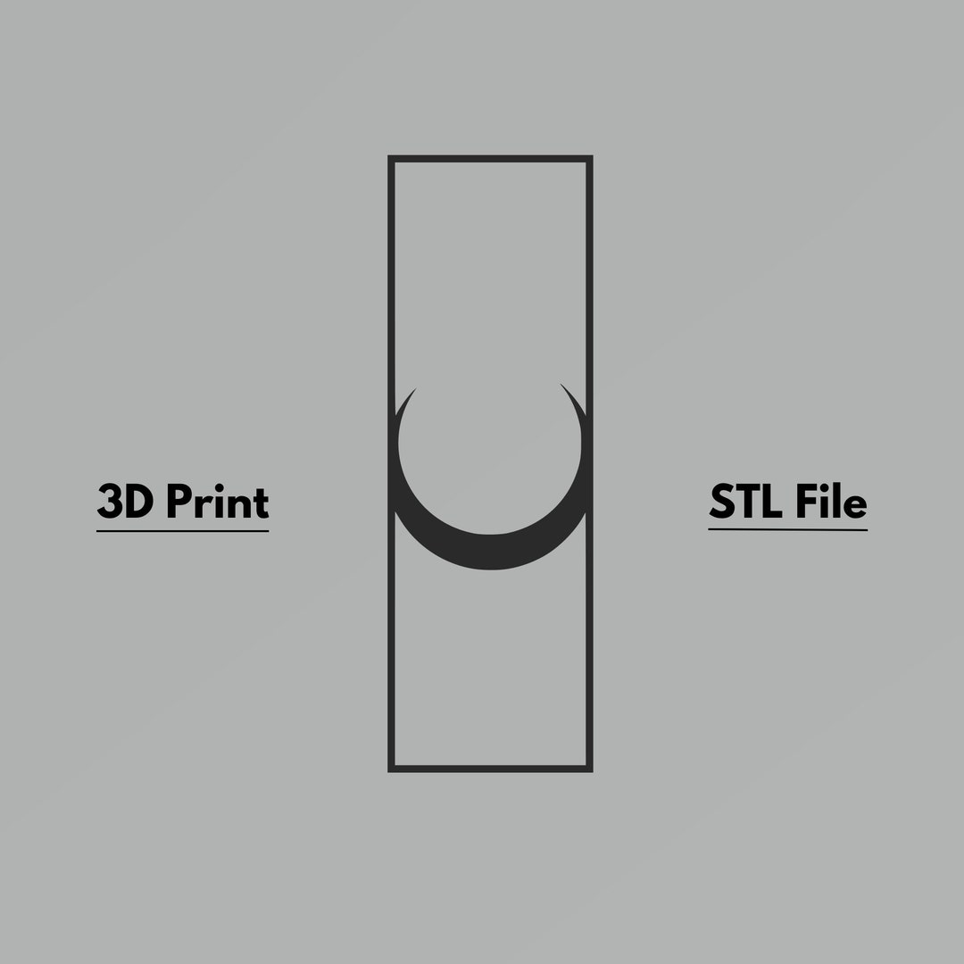 Moon STL Files Digital File Bookmark 3D Printed - Etsy