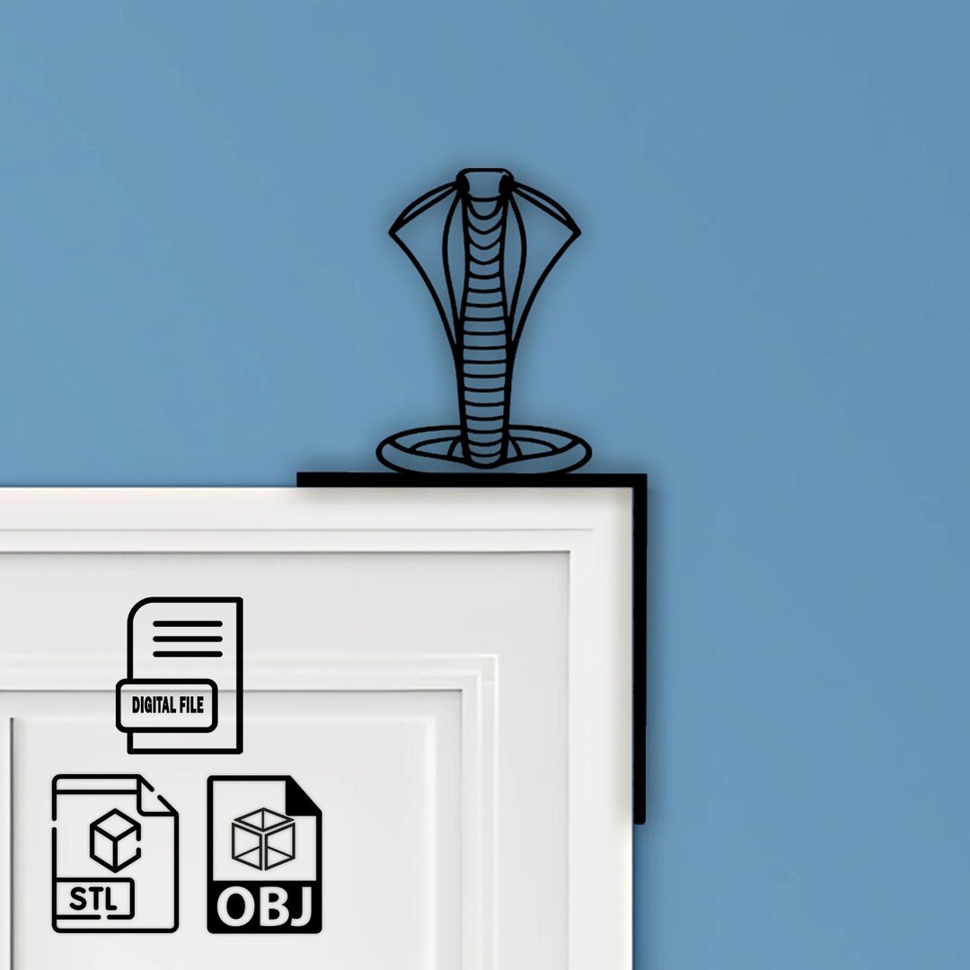 Snake Door Corner Decor, STL File, Digital Download, 3D Print, All ...