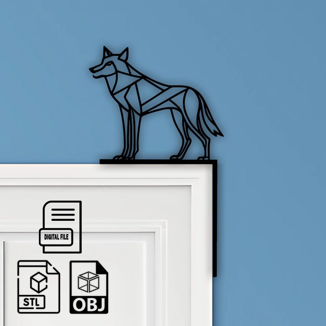 Wolf Door Corner Decor, STL File, Digital Download, 3D Print, All ...