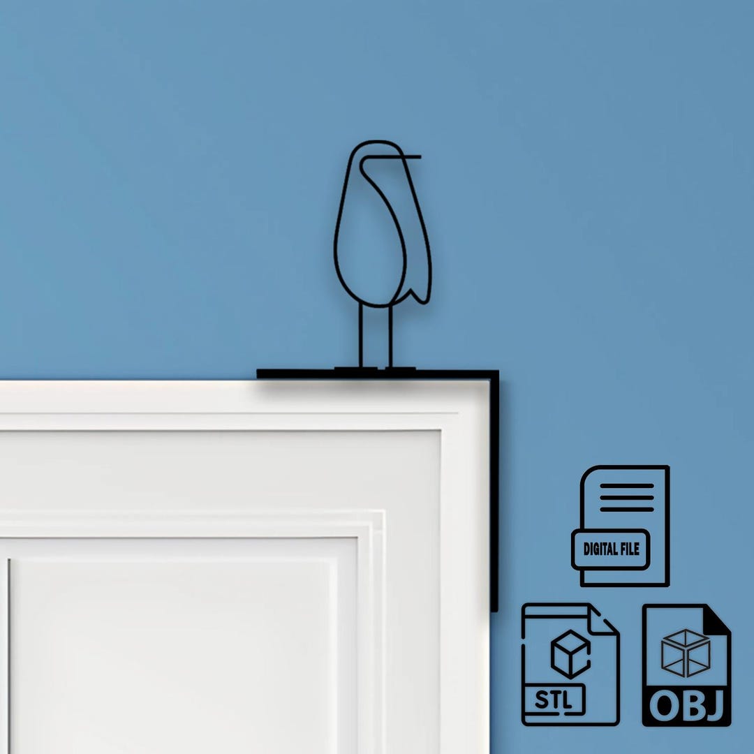 Bird Door Corner Decor, STL File, Digital Download, 3D Print, All ...