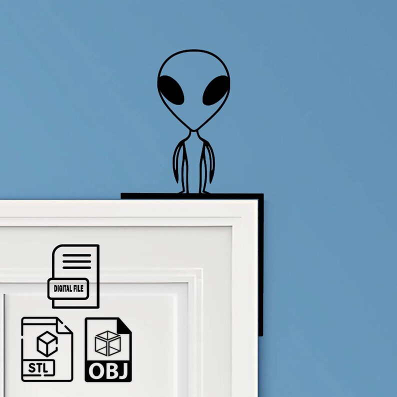 Alien Door Corner Decor, STL File, Digital Download, 3D Print, All ...