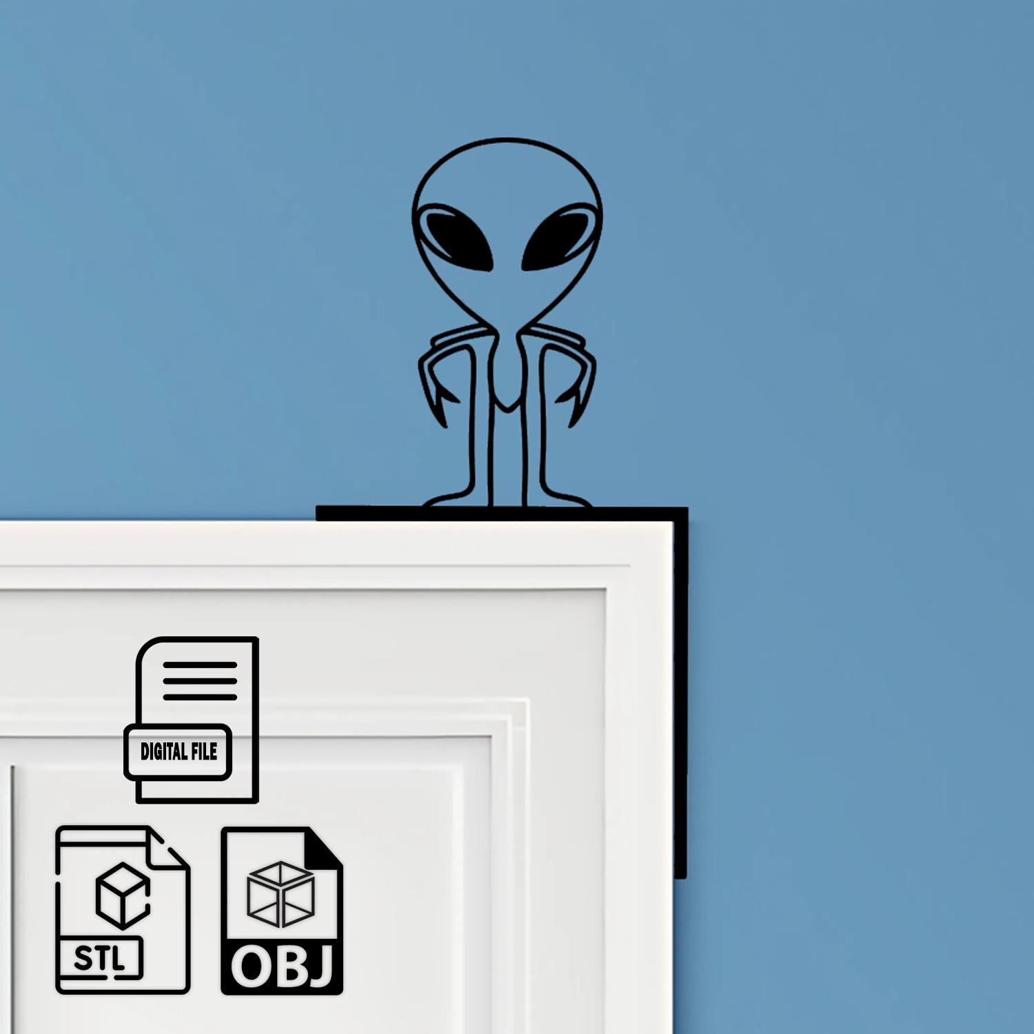 Alien Door Corner Decor, STL File, Digital Download, 3D Print, All ...