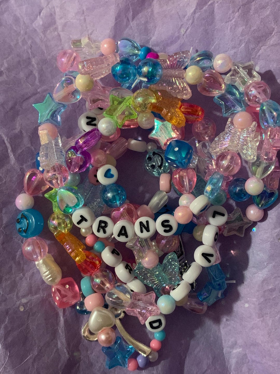 Handmade Cute Trans and Queer Bracelets - Etsy