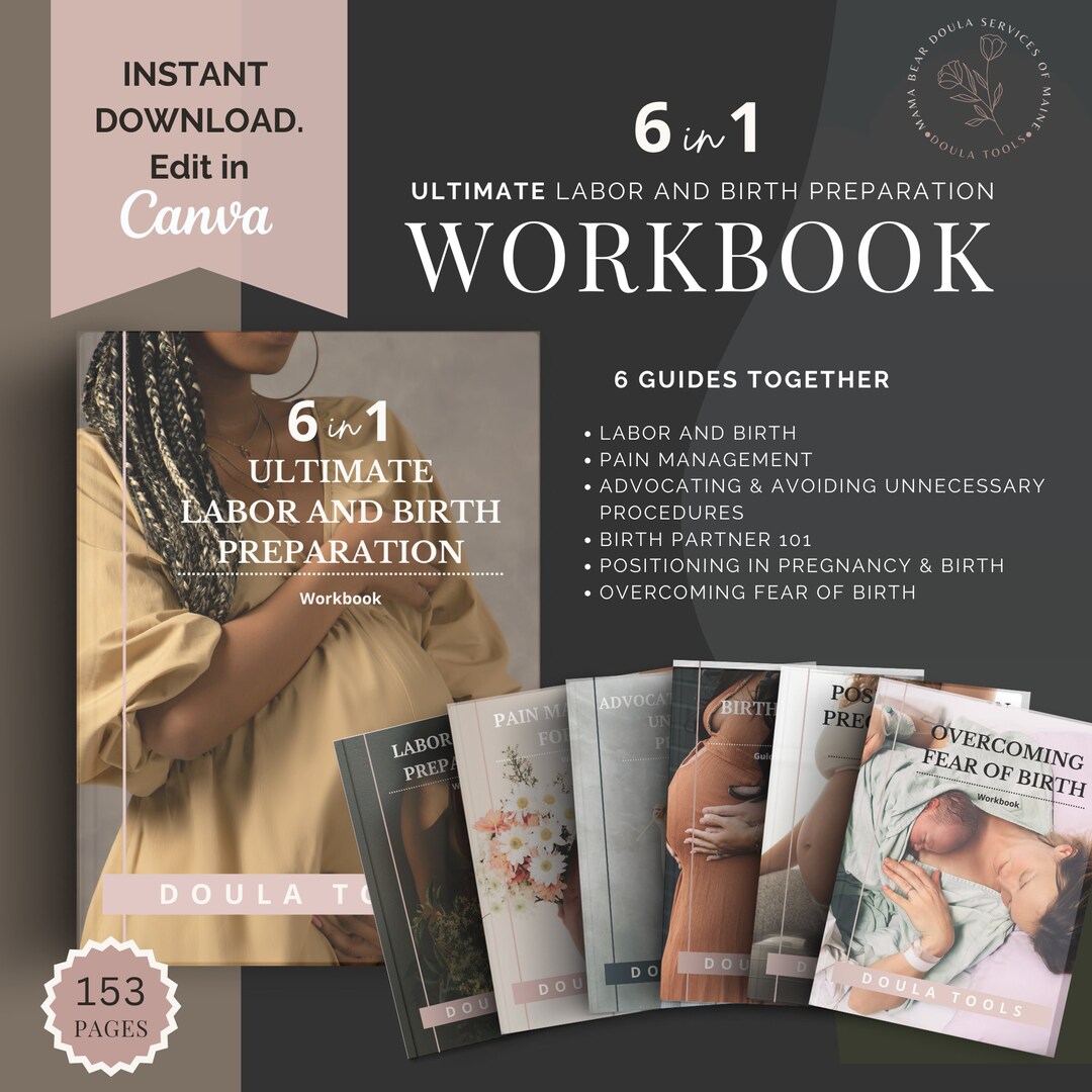 Birth Doula 6 in 1 Ultimate Labor and Birth Preparation Guide and ...