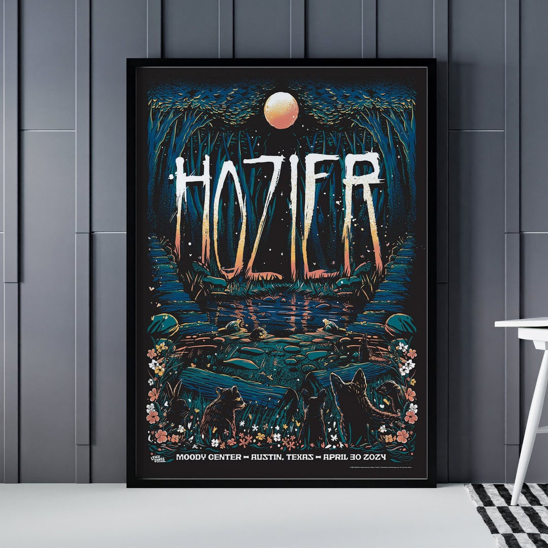 Hozier Gig Poster Hozier Austin Poster Geschenk Hozier Rogers Arkansas ...
