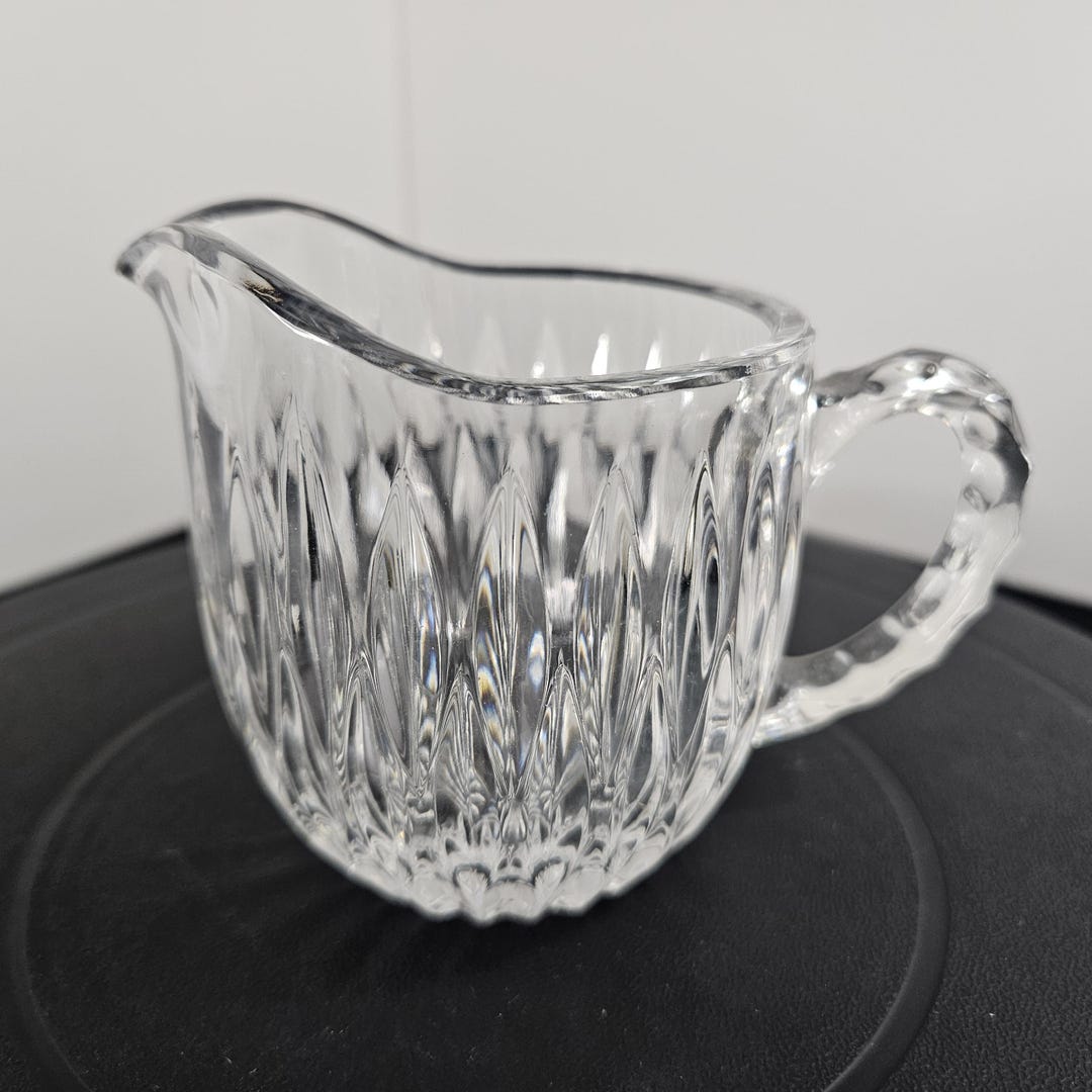 Princess House Vintage Crystal Creamer - Highlights Pattern - 24%+ Lead ...