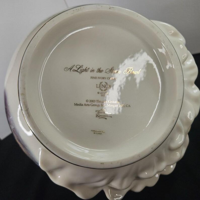 Vintage Lenox Thomas Kinkade Lighthouse Collectible Decorative Bowl ...
