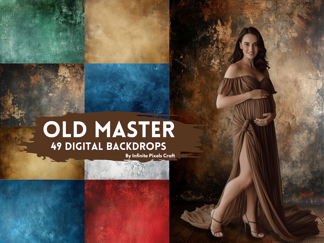 Old Master Photography Backdrops, Studio Portrait Textures (digital ...