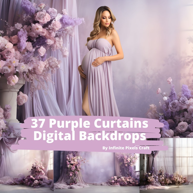 Purple Backdrop Drapes - Etsy