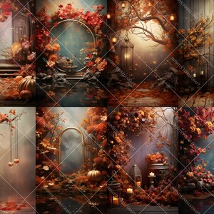STUNNING BACKDROPS, Autumn Background, Fall Backdrops, 34 Digital ...