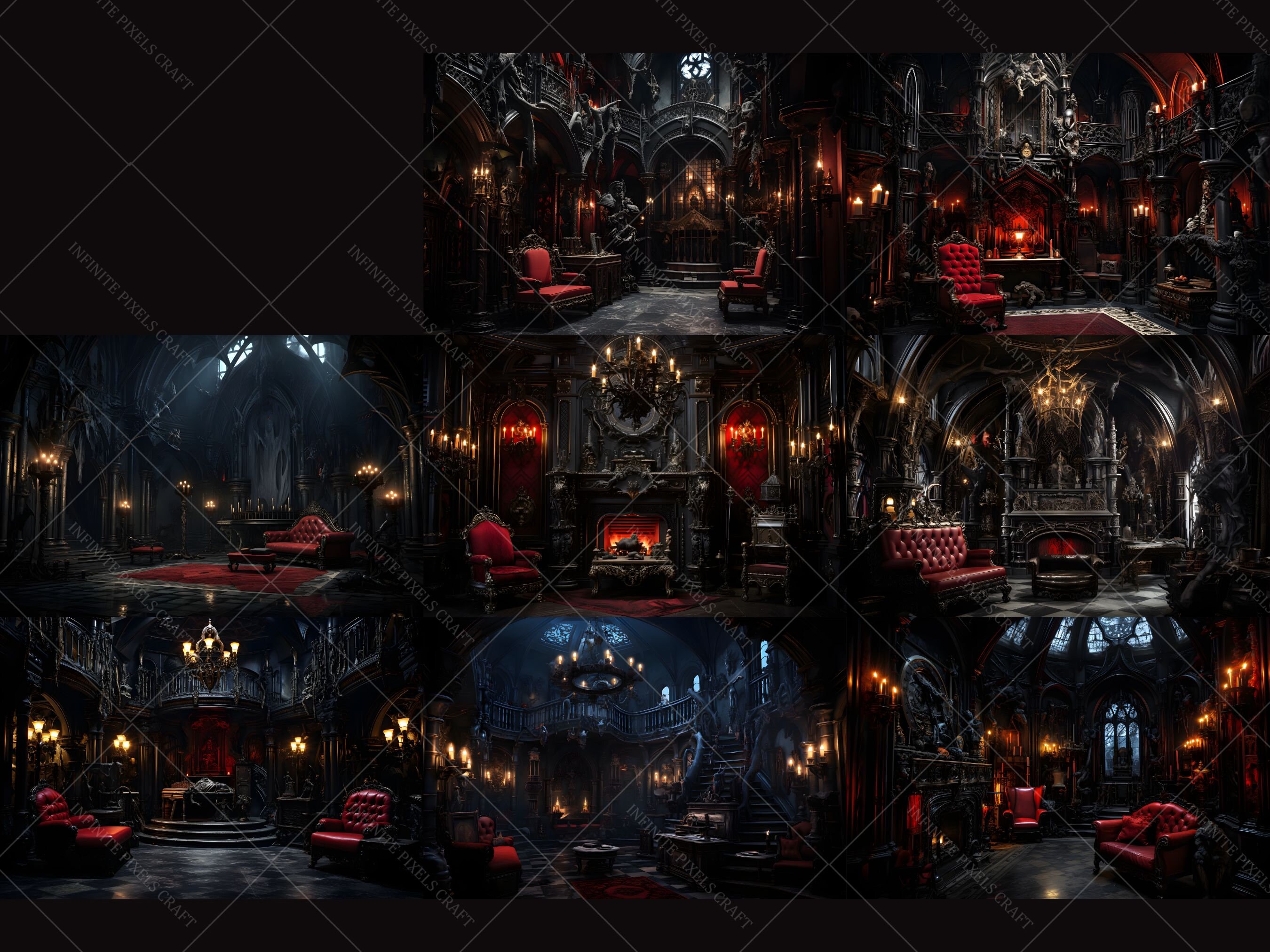 VAMPIRE’S LAIR Halloween Backdrops, Fantastic Backgrounds, Photoshop ...