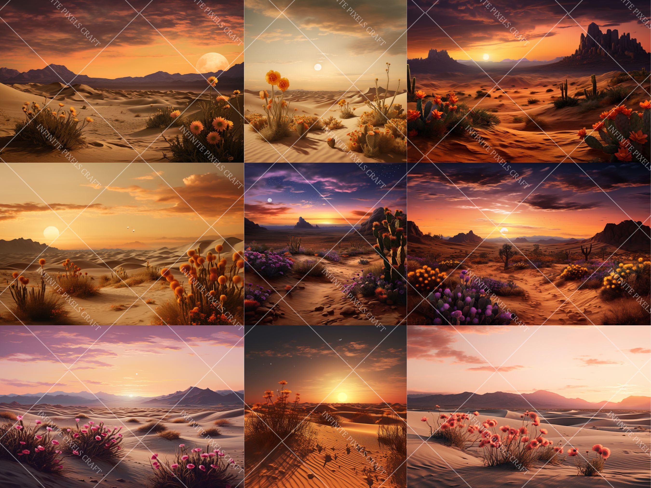 35 GOLDEN HOUR DESERT Digital Backdrops, Maternity Backdrop, Wedding ...
