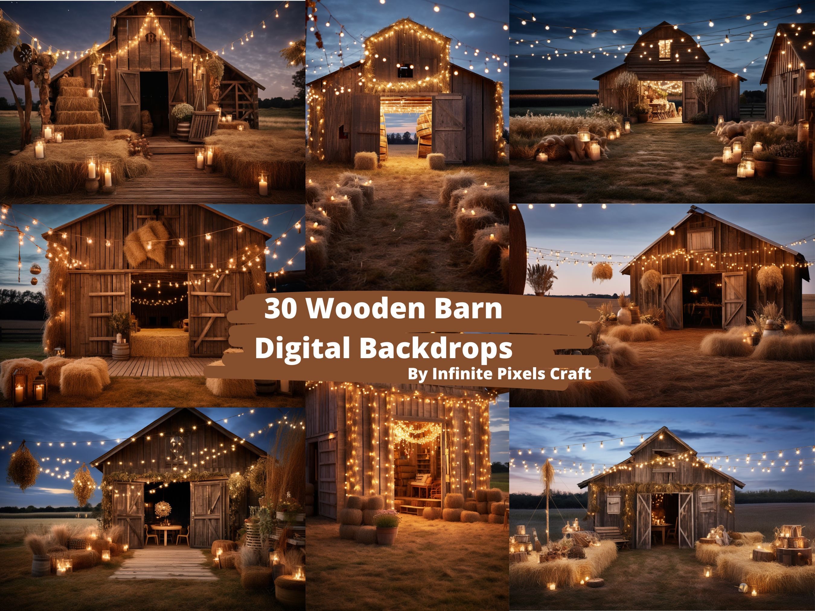 WOOD BARN BACKDROPS, Wedding Backdrops, Aesthetic Background ...