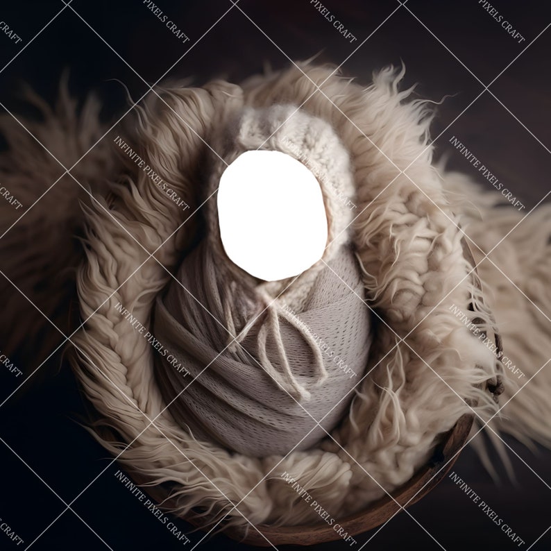 NEWBORN DIGITAL BACKDROP, Face Insert Baby Shower Background, Newborn ...