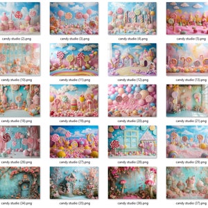 38 CANDY PINK BACKDROPS, Digital Backgrounds Bundle, Newborn ...