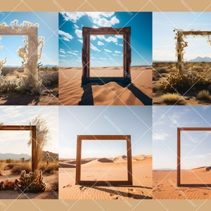 20 Desert Frame Digital Backdrops, Maternity Background, Wedding Photo ...