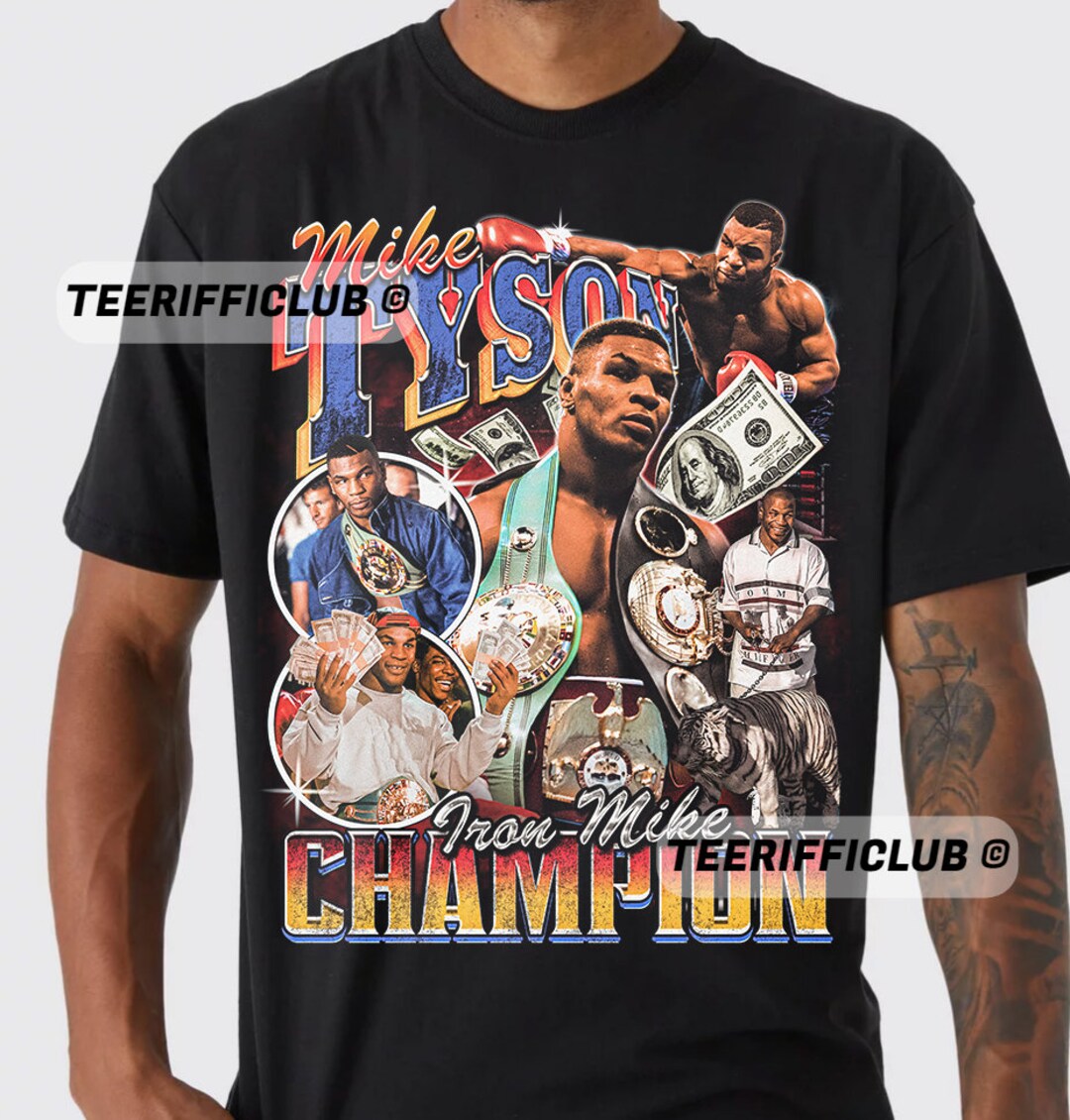 Retro Mike Tyson T-Shirt, Iron Mike Boxer T-Shirt, Boxing Kid Dynamite ...
